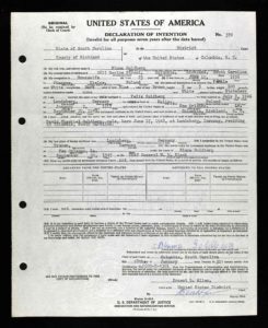 Bluma Goldberg Naturalization Record - Stories Of Survival